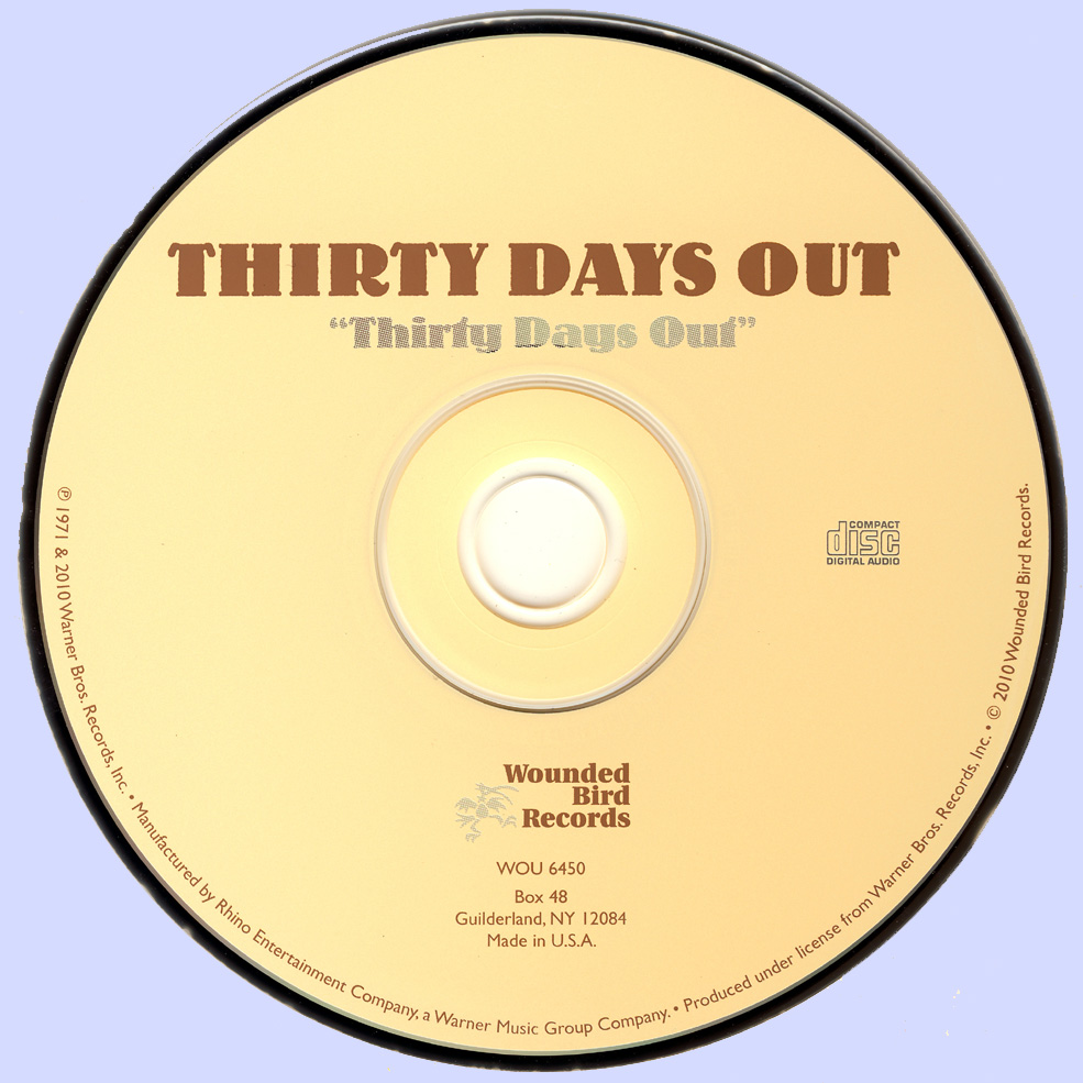 Plain and Fancy: Thirty Days Out - Thirty Days Out (1971 us, amazing ...