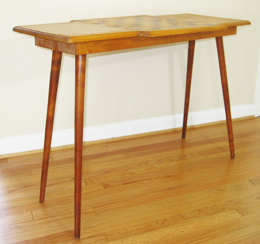 Gotcha Modern!: Mid Century Mod Checkers / Chess Table