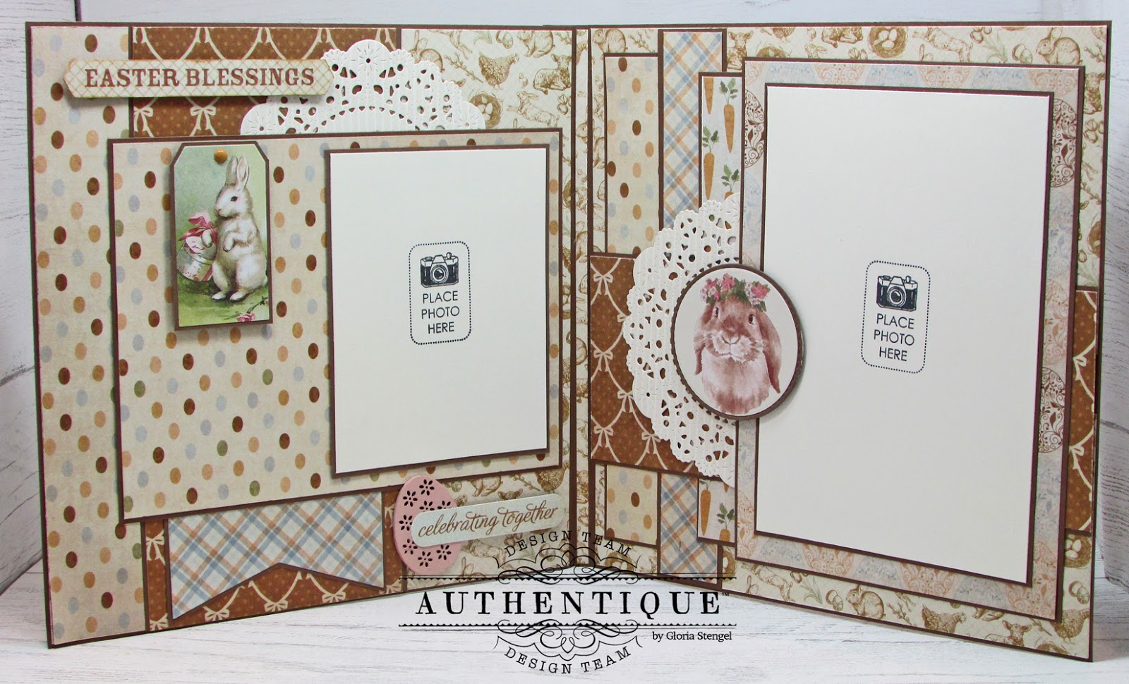 Scraps of Life: Easter Scrapbook Folio - Authentique Abundant Collection