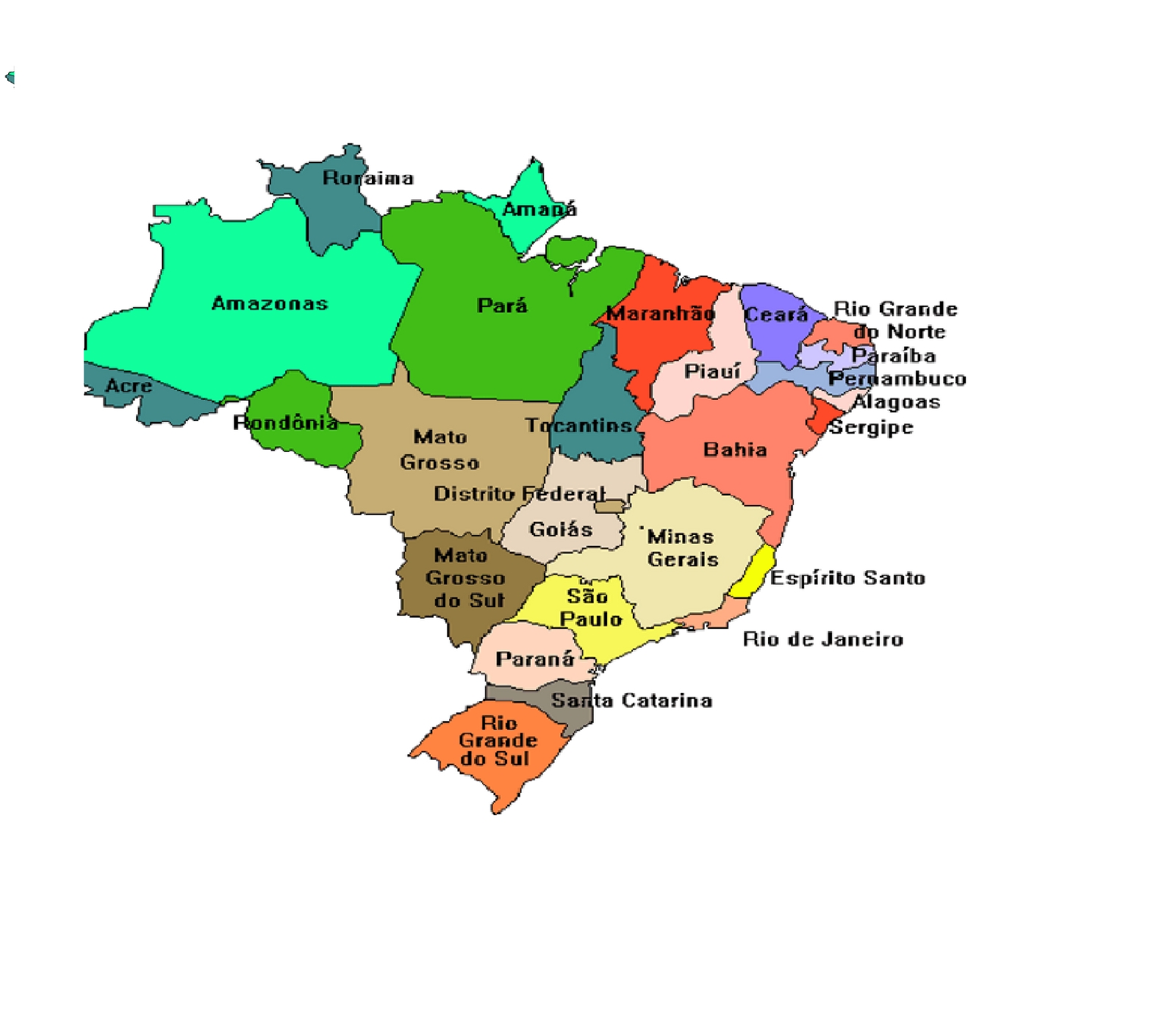 Mapa Do Brasil Para Imprimir Tamanho A4 - RETOEDU