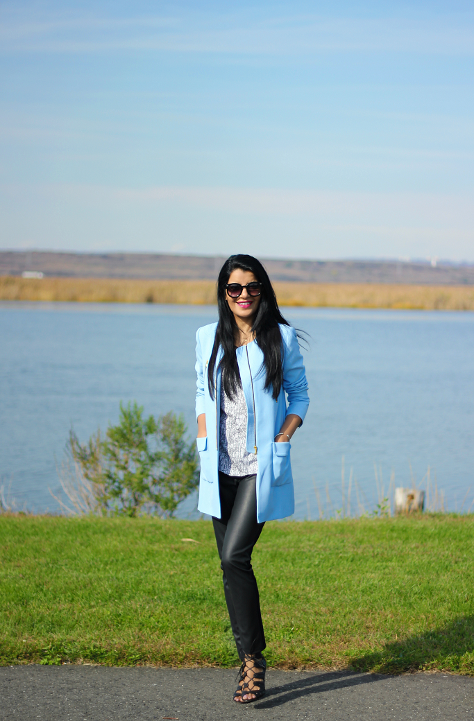 Style-Delights: Lookbook : Powder Blue Coat