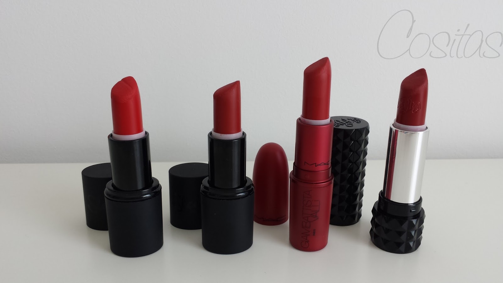 Cositas: Mis labiales rojos