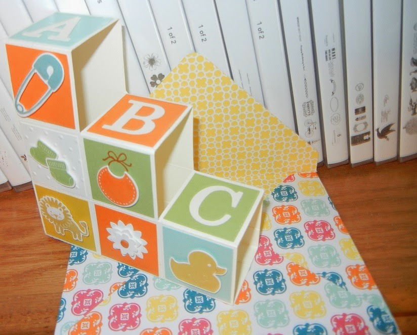 Doris Ann Designs: BABY BLOCK CARD