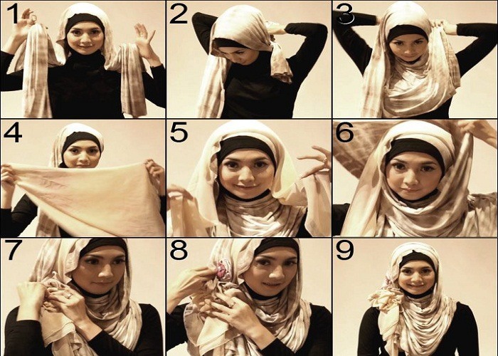 Easy and Simple Hijab Tutorials - How to Wear Hijab Steps - Hijab ...