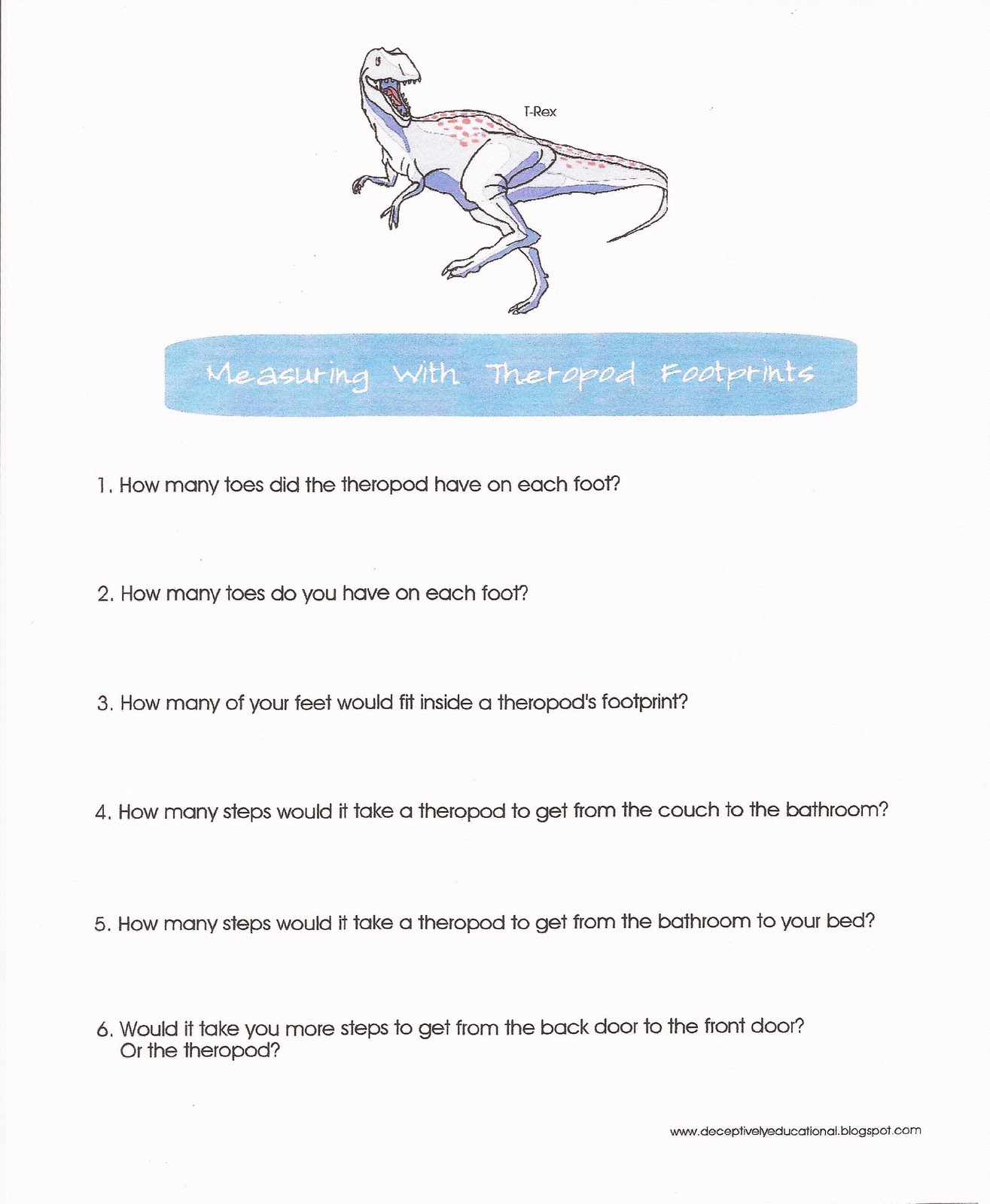 Relentlessly Fun, Deceptively Educational: Dinosaur Counting and Measuring