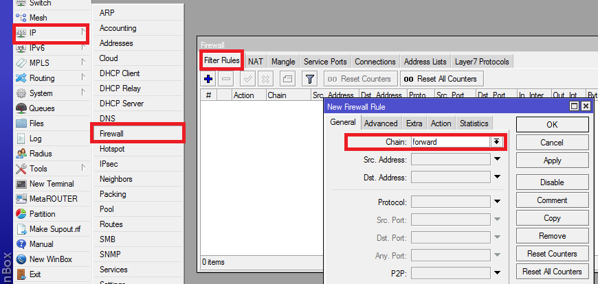 Setting FIrewall di Mikrotik (WINBOX) ~ Faizal.Tech