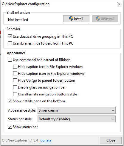 How to move details pane to bottom for windows 10