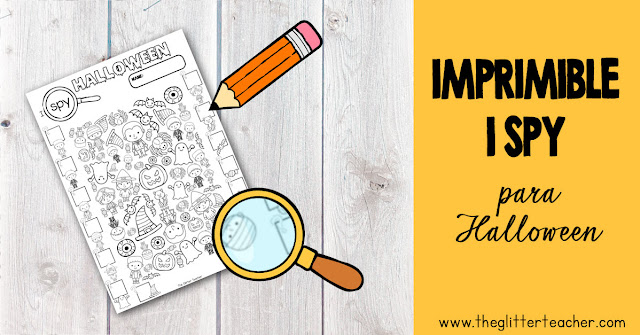 I SPY worksheet - HALLOWEEN - The Glitter Teacher