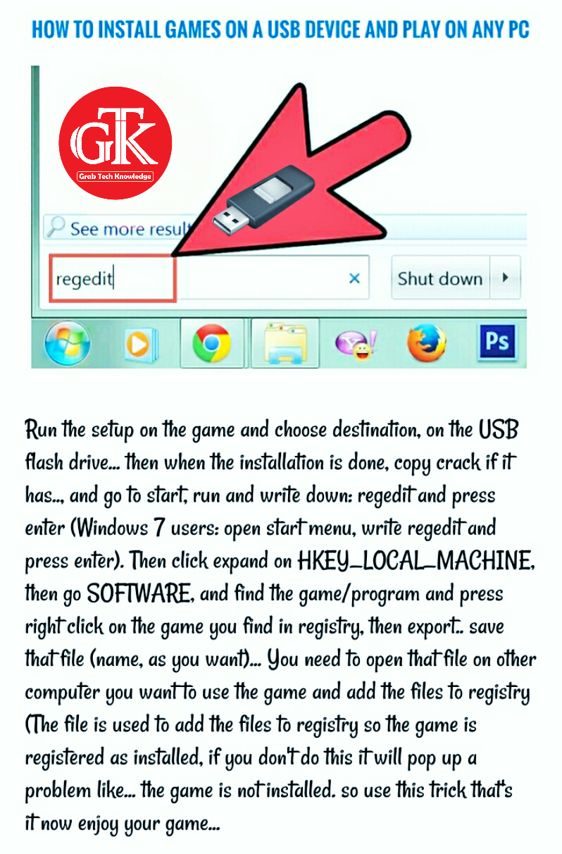 How to Install Games on a USB Device and Play on Any PC
