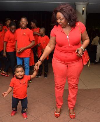 Photo: Senator Ita Giwa steps out with her youngest adopted daughter
