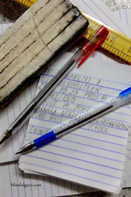 Get One-Fourth Sheet of Paper... | blissfulguro