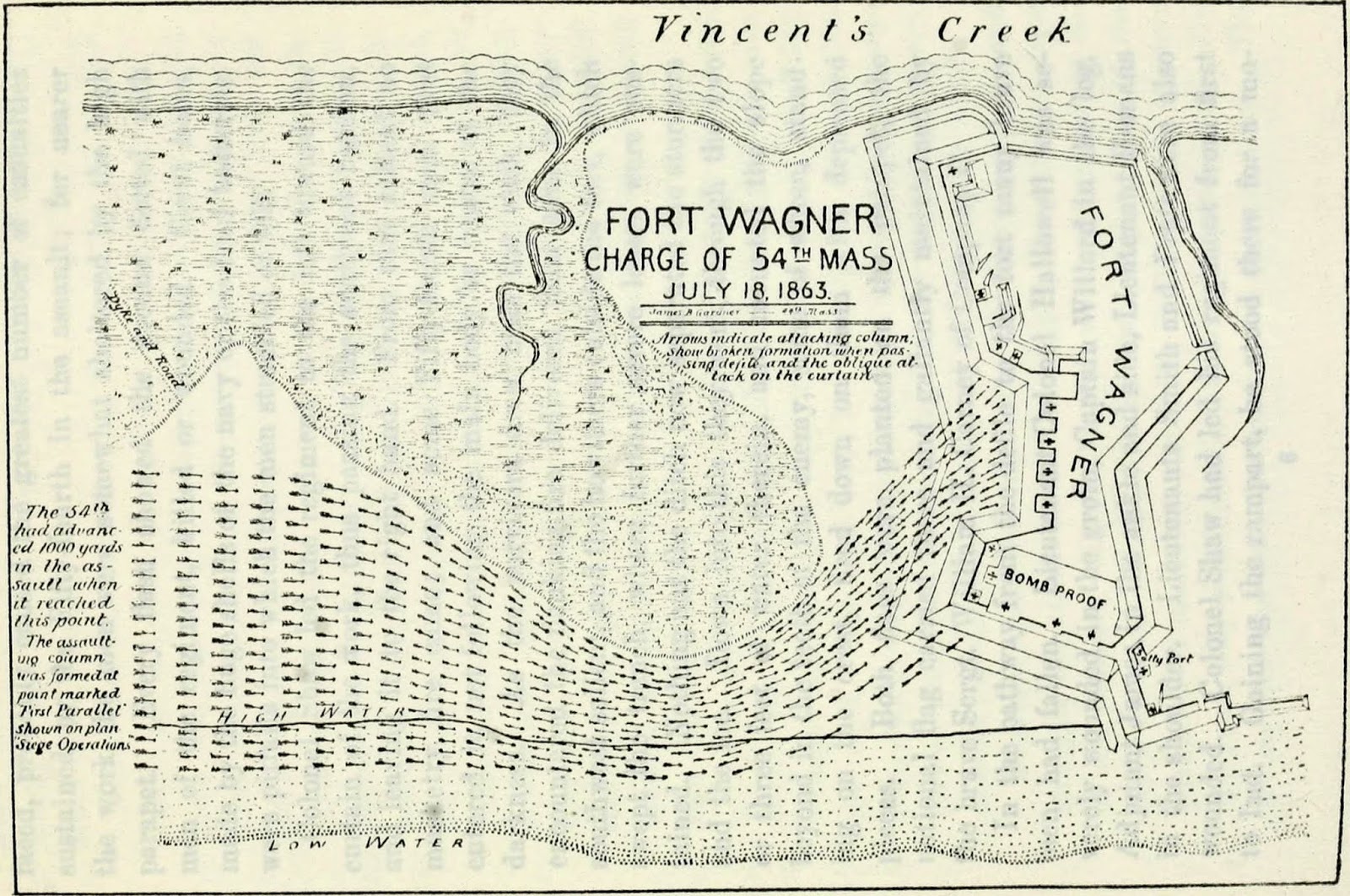 The Civil War of the United States: The Battle of Fort Wagner, July 18 ...