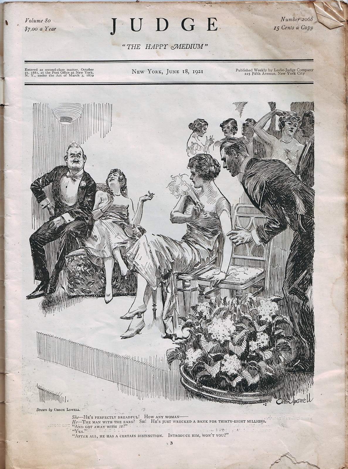 Mike Lynch Cartoons: JUDGE Magazine, June 18, 1921, Volume 80, Number 2068