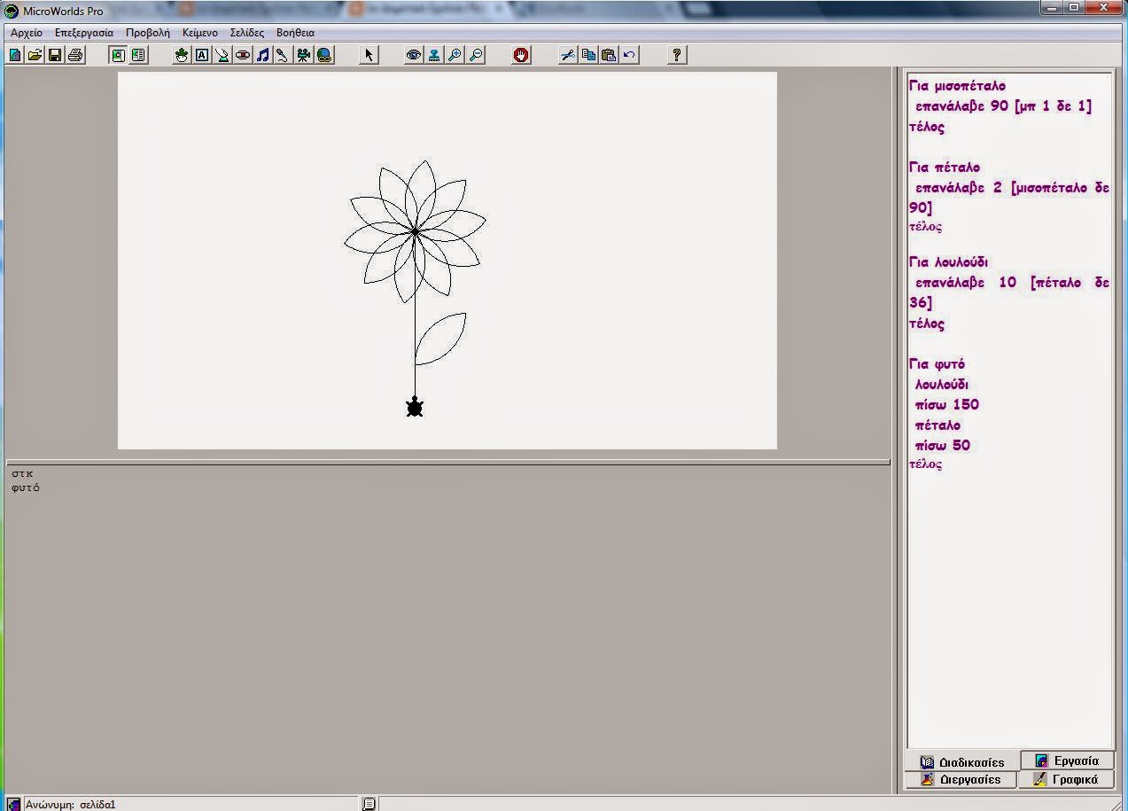 1o Δημοτικό Σχολείο Πολυγύρου -μάθημα ΤΠΕ: Δημιουργώ λουλούδι στο ...