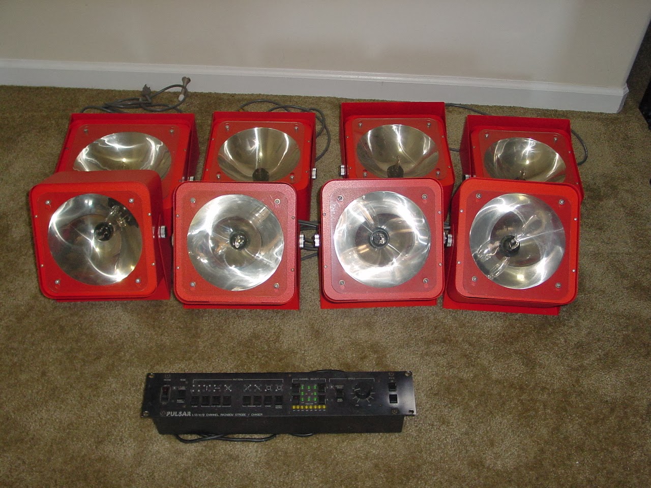 Vintage Night Club Lighting: Pulsar 1/2/4/8 Channel Rainbow Strobe ...