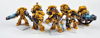 davetaylorminiatures: Lamenters Update: Painting Yellow