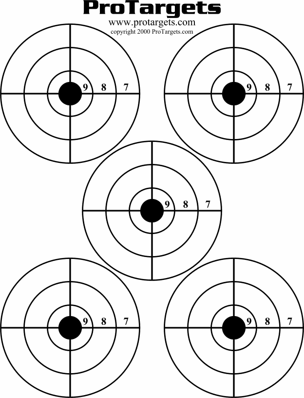 Распечатай и Стреляй!: Кольцевая мишень с перекрестием х5. Circular ...