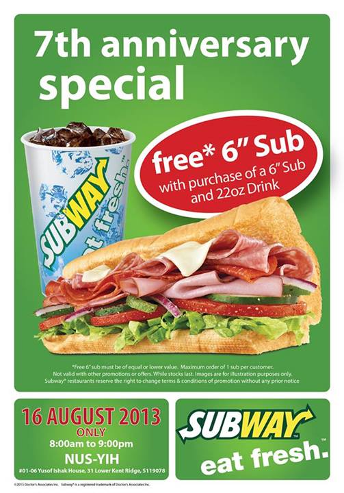FoodieFC: Starbucks and Subway Singapore Promotion at NUS
