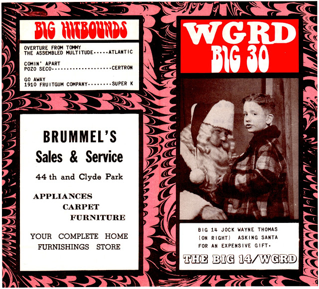 Nick's Radio Corner: WGRD Grand Rapids MI Survey May 27 1970 and Aircheck
