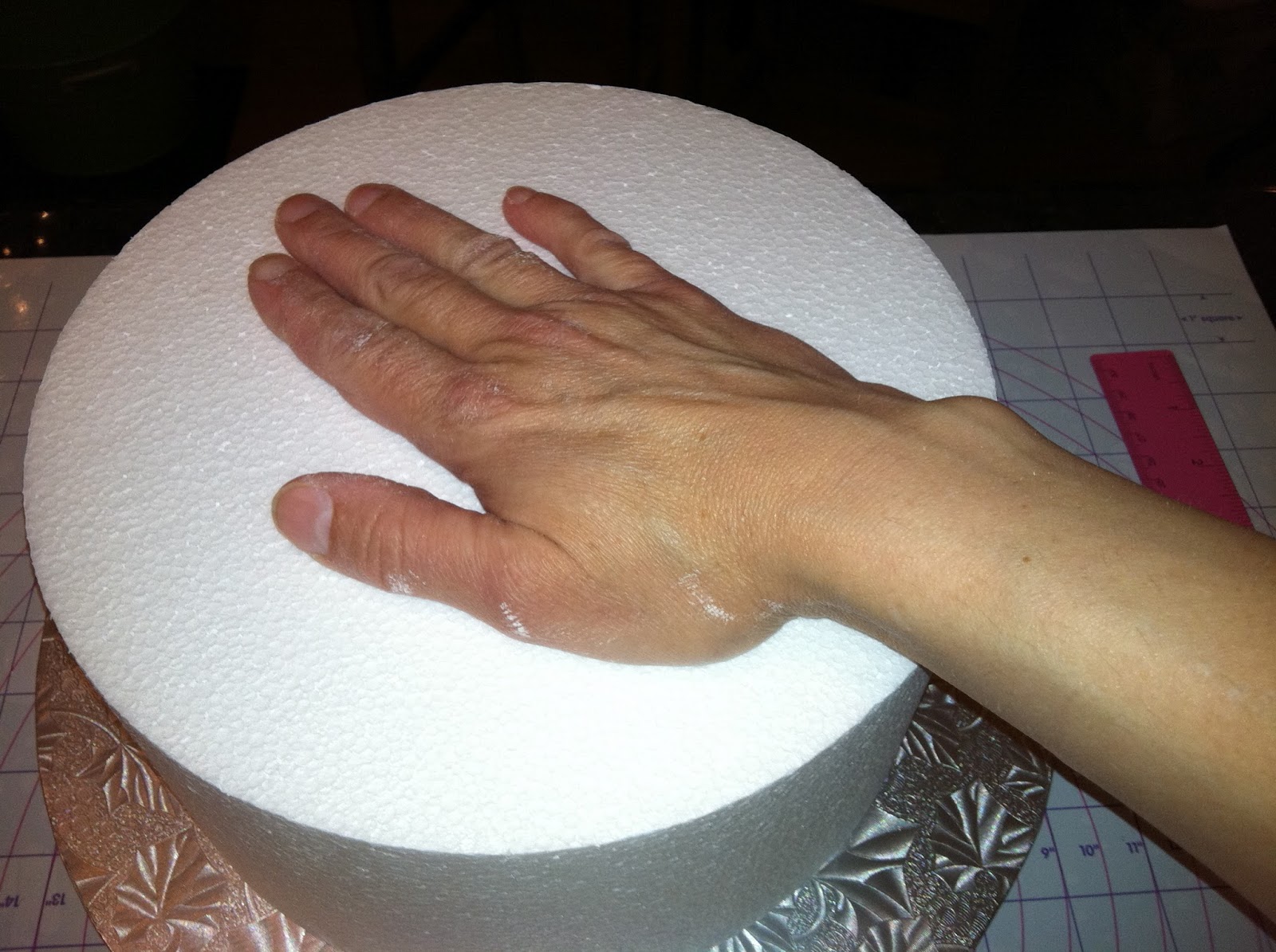 The Iced Queen: Making a Styrofoam "Dummy" Cake