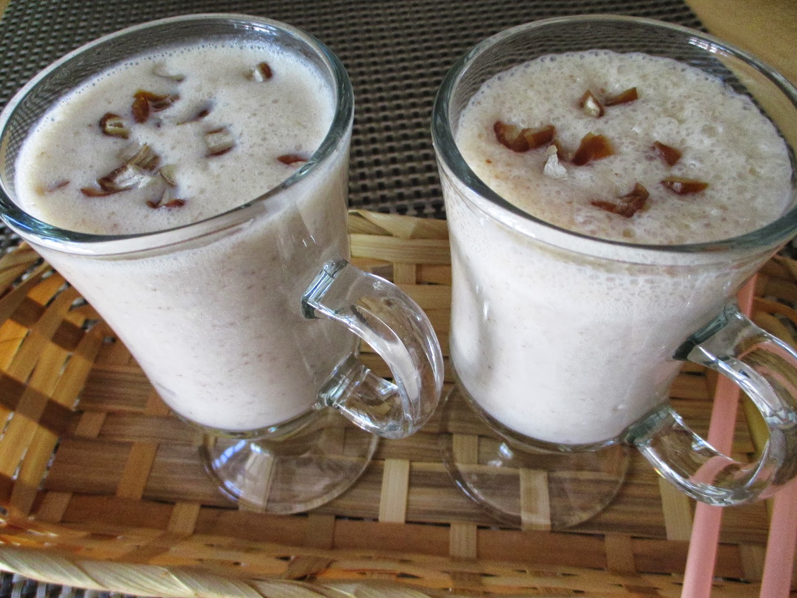 Classic Kerala Cuisine: Dates Banana Milkshake