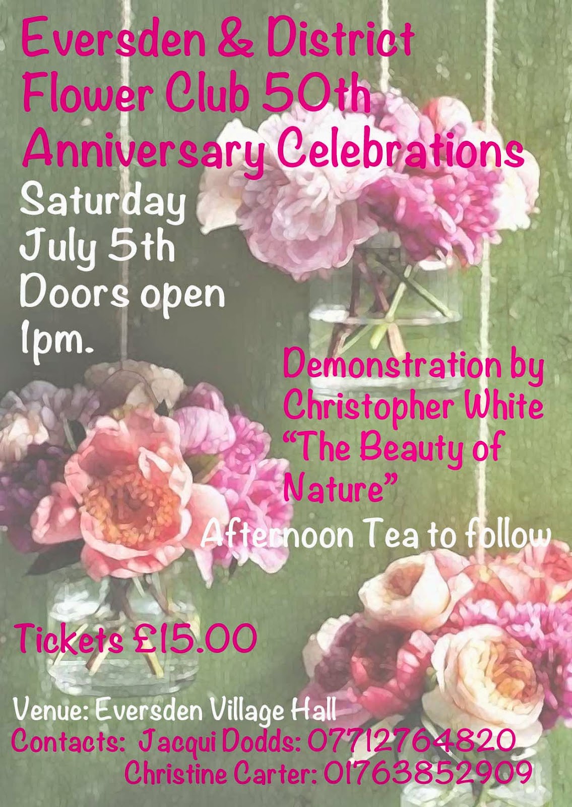 Style Your Event : Style your Flower Clubs 50th Anniversary