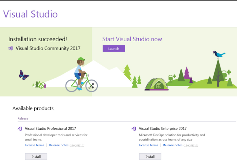 Visual Studio 2017 Installation