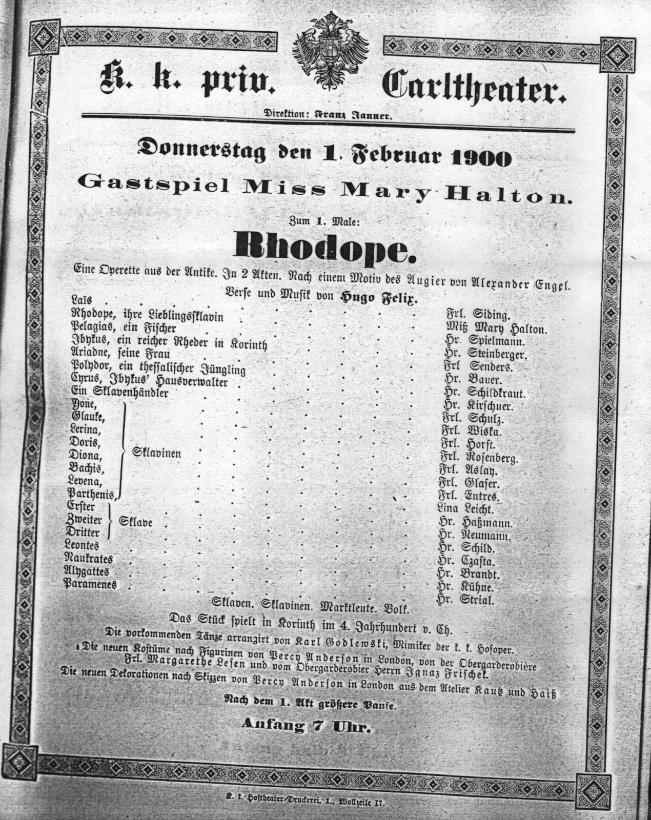 Kurt of Gerolstein: Felix the composer ...