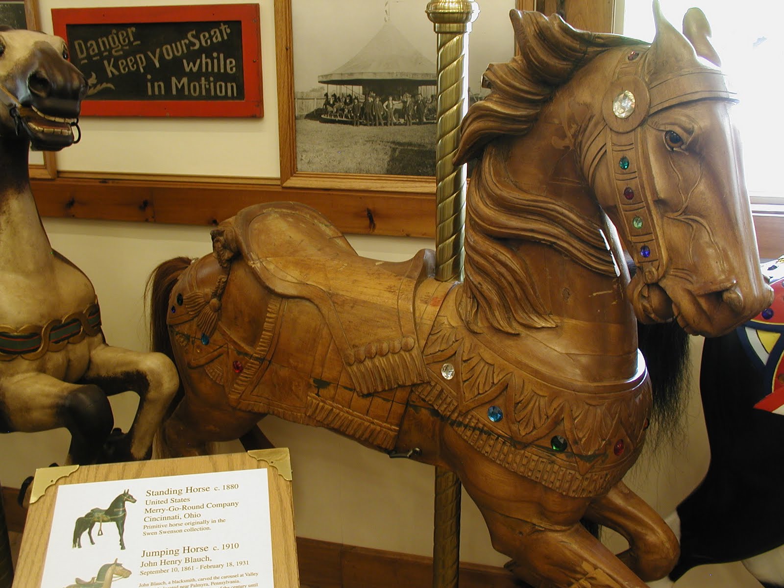 The Old Saw: Carved Carousel Horses at Knoebel's
