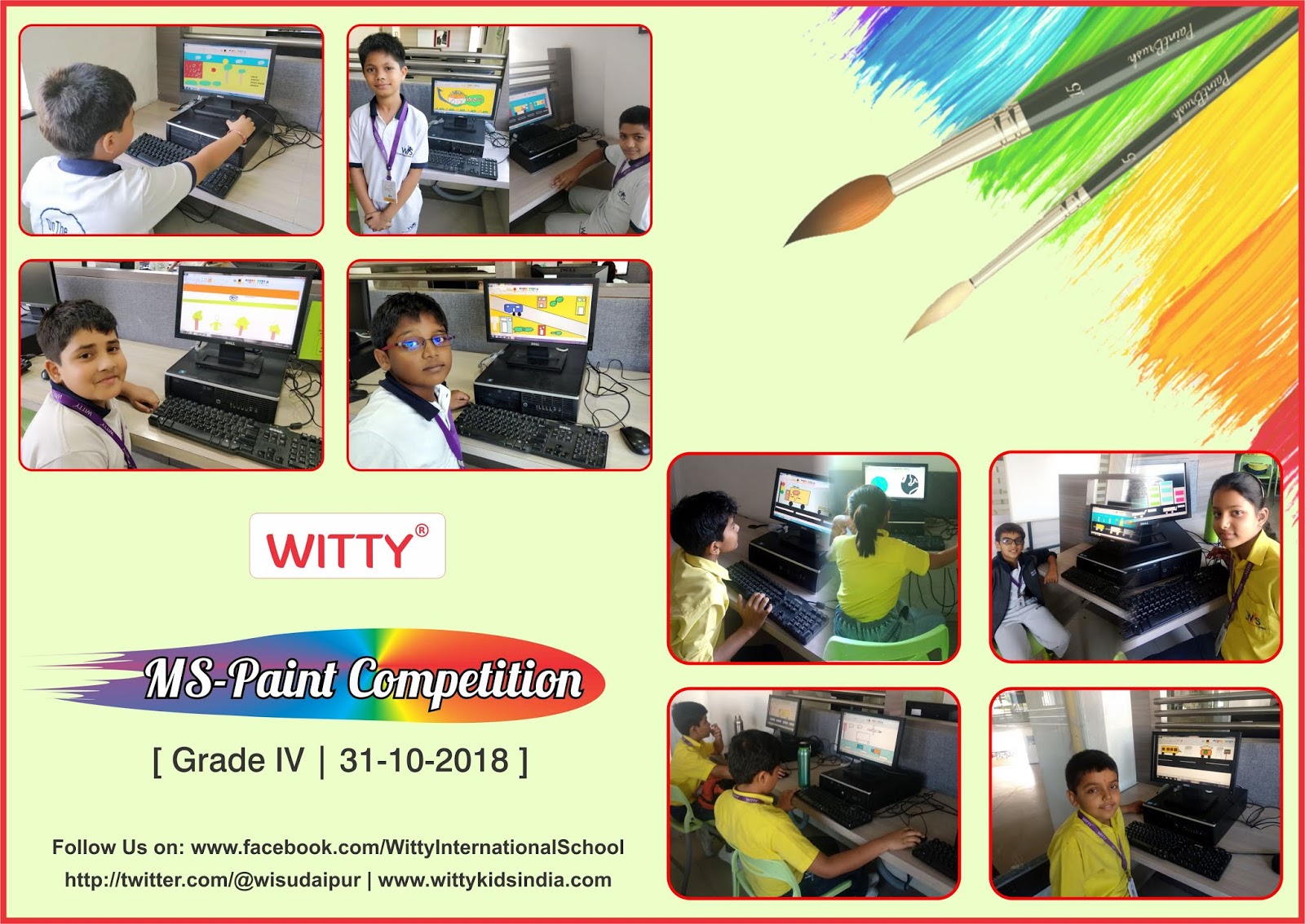 On the top of the World...: MS Paint Competition at WIS, Udaipur