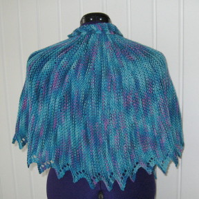 Simple Knits: Crescentina Shawl - a sideways knit shawl