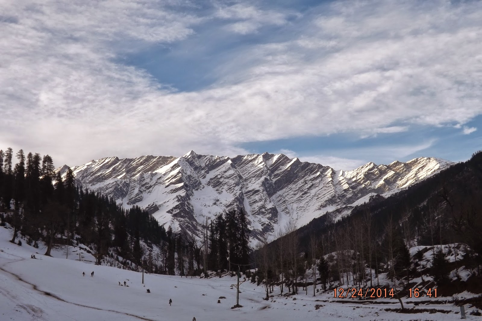 Solang Valley as seen on 24th December 2014