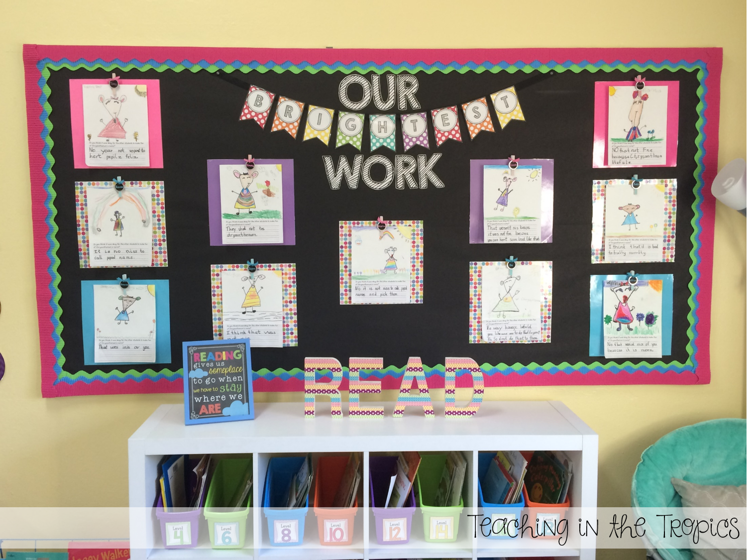 Displaying student work, Students work display ideas, Work display