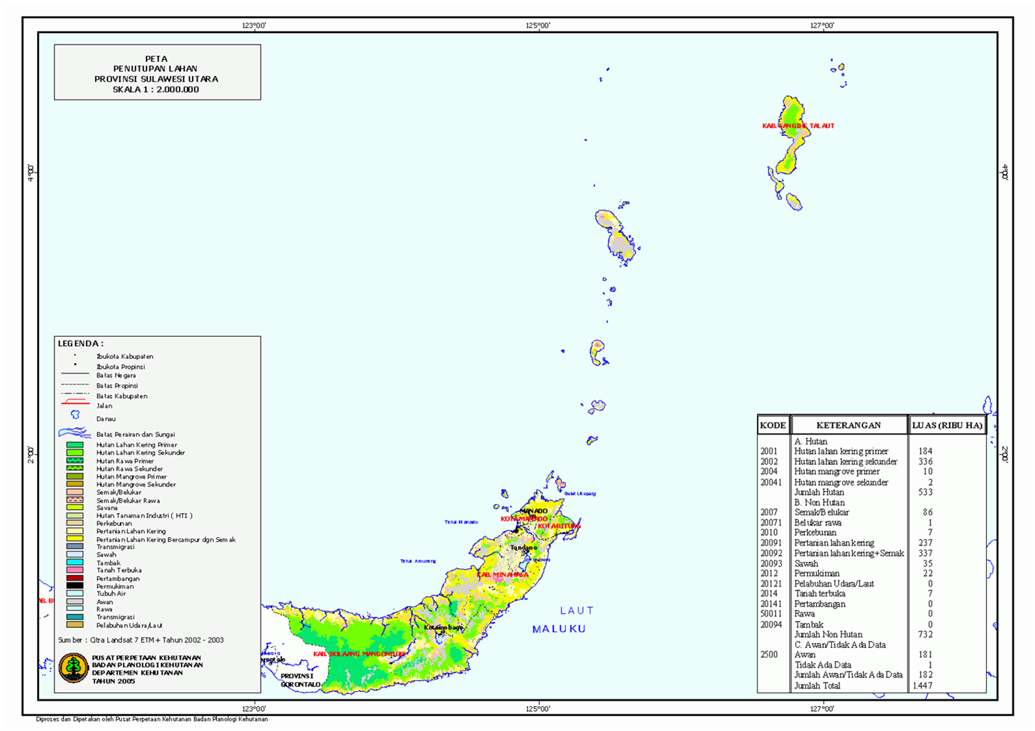 THE OIL PALM PLANTERS: FOREST MAP OF INDONESIA BY PROVINCE