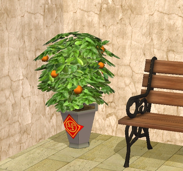 TheNinthWaveSims: The Sims 2 - The Sims 3 Store Orange Plant For The Sims 2