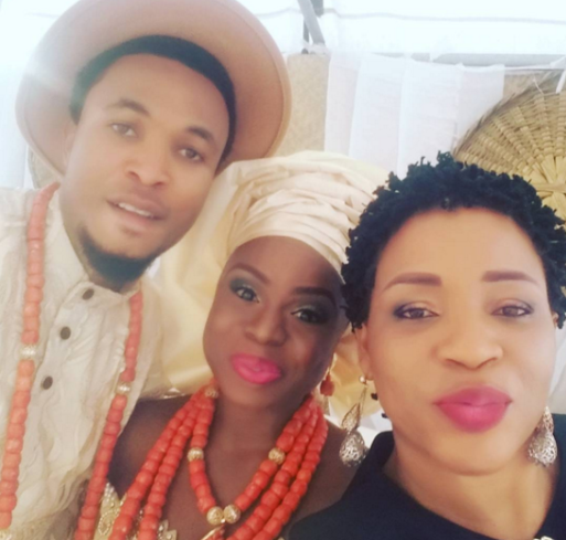 Photo: Actor David Nnaji and singer Jodie wed