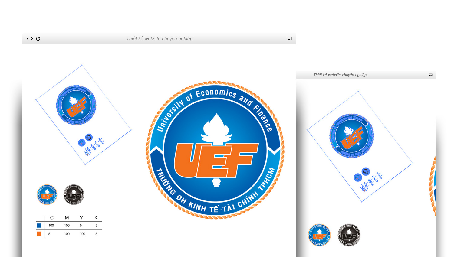 Thiết kế độc đáo logo trường uef với sự cân nhắc tinh tế về màu sắc và ...