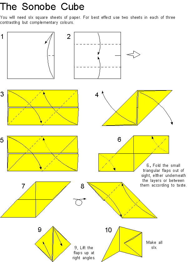 Mathsworkbook1ESO: Sonobe Cube