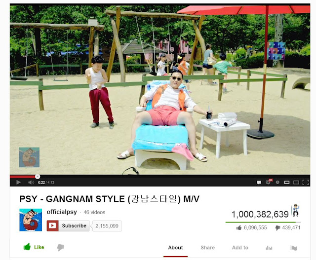 Tech Gooner: 'Gangnam Style' Crosses One Billion Views on Youtube