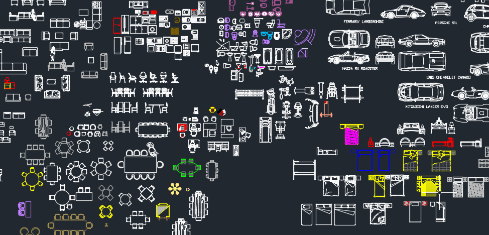 DESCARGA PACK DE BLOQUES EN AUTOCAD - DWG - GRATIS - MAS DE 500 BLOQUES ...