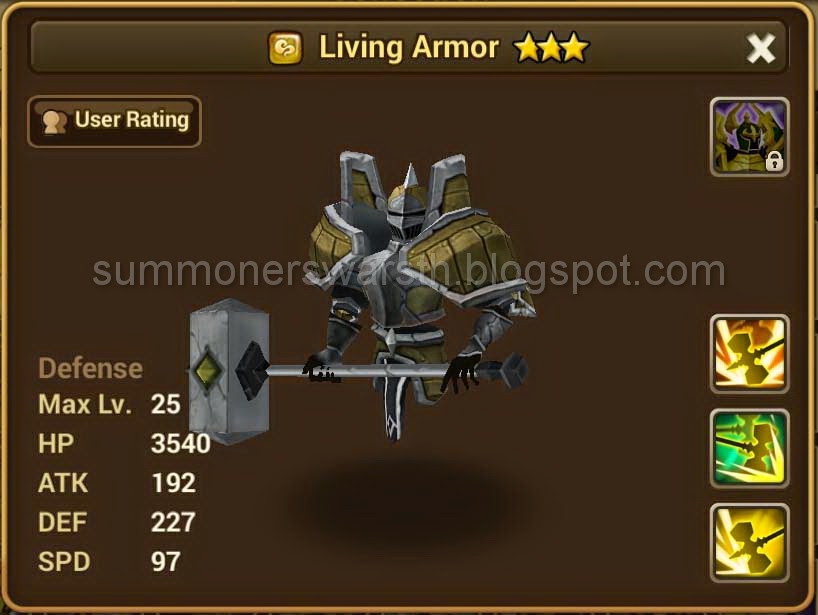 Living Armor (Wind) | Summoners War
