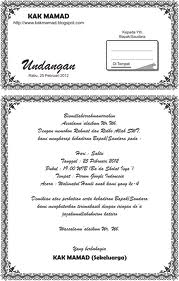 Contoh Undangan Pernikahan Fotocopy - Download Contoh Lengkap Gratis ️