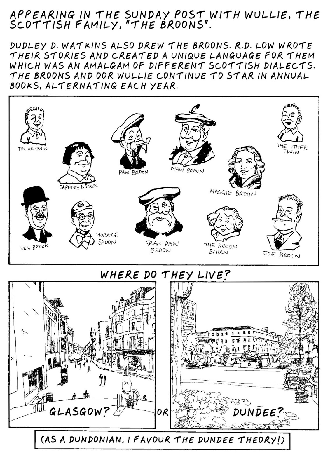 FRED EGG COMICS: DUNDEE COMICS COMIC