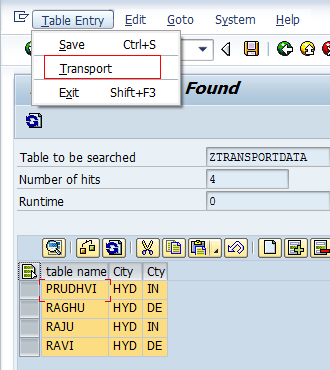 SAP Sample Programs: Transport data from one Client to another Client
