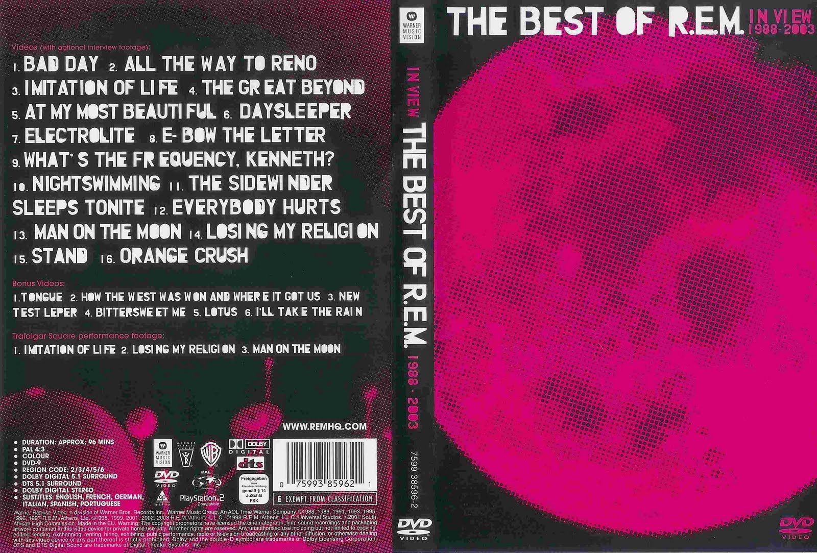 Videos Músicales: R.E.M: The Best Of R.E.M In View 1988 - 2003 (2003)