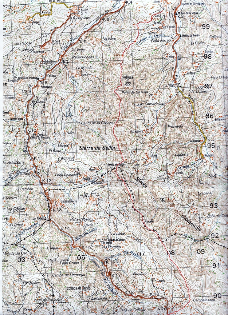 Collada de Arnicio-Pico Faceu-Camín Real del Sellón-Lozana-Infiesto ...