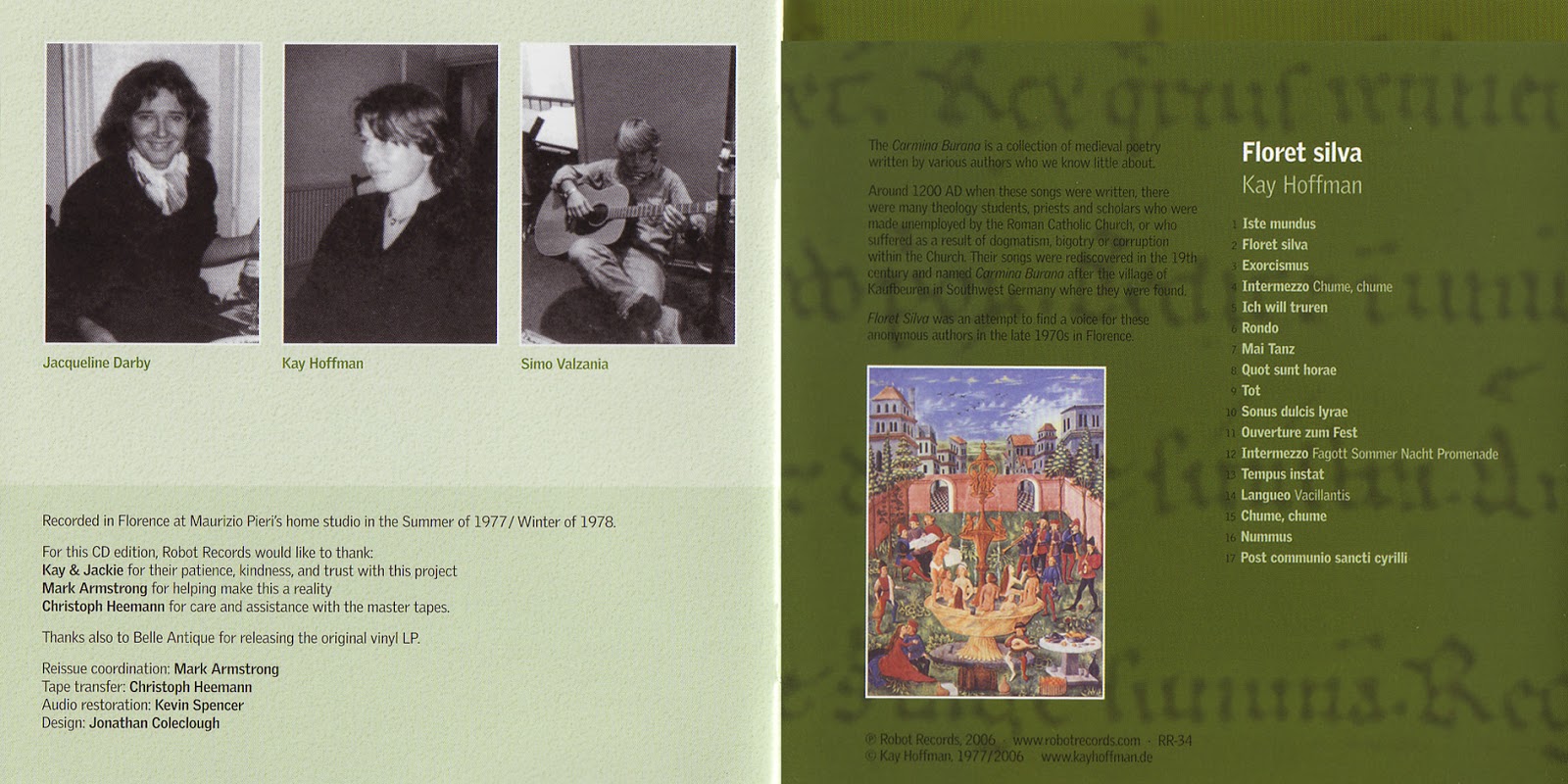 VERSO LA STRATOSFERA: Kay Hoffmann - 1985 - Floret Silva (registrazioni ...