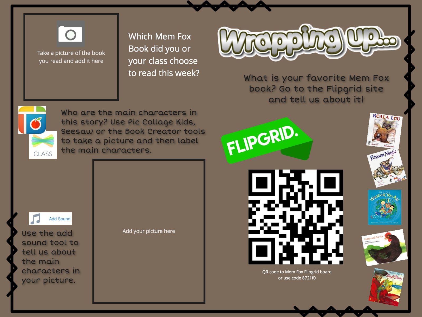 Digital Meanderings: Mem Fox & Global Read Aloud? ~ True Excitement!