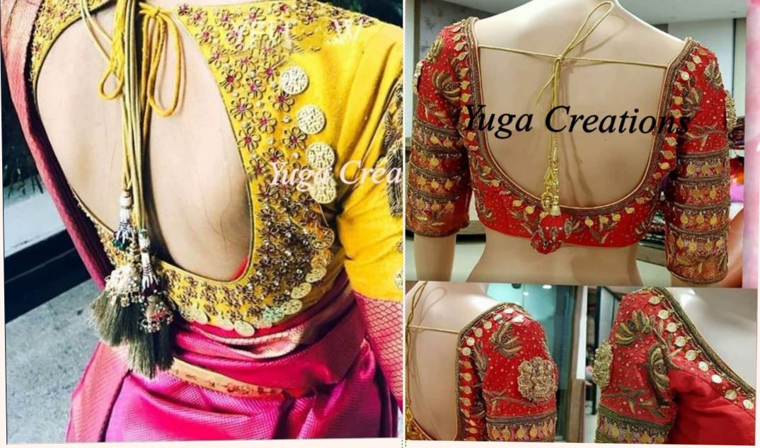 Embellished Kasu Blouse designs