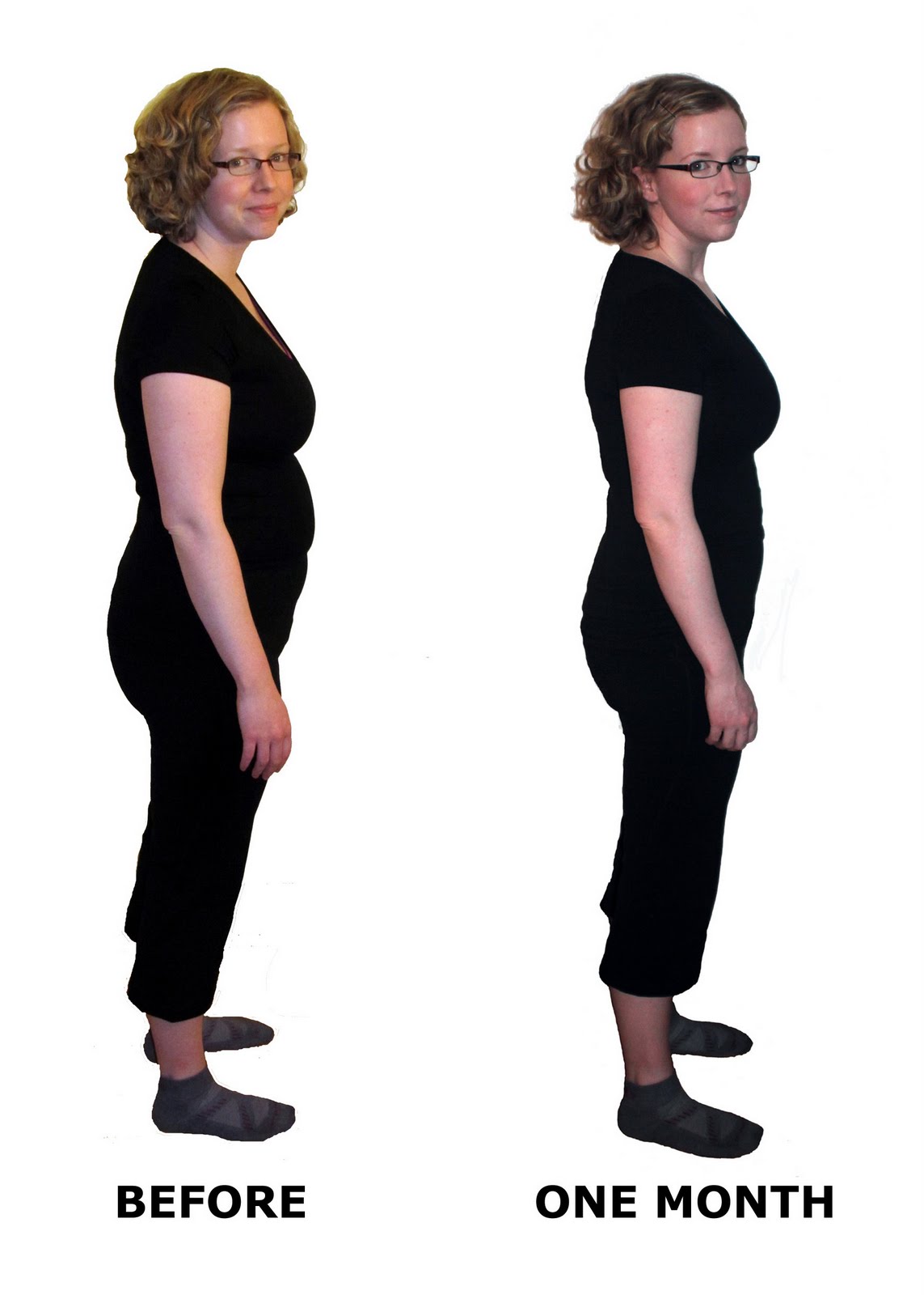 Fumbling Toward Family: Postpartum Shape-Up Weeks 4 & 5: "Before" and ...